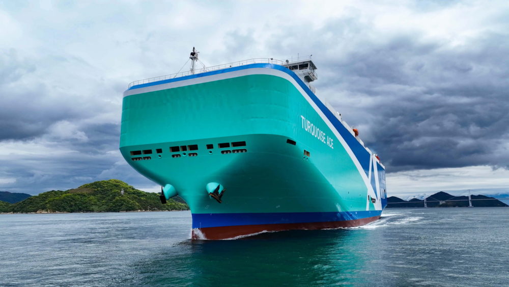 海上公試 Sea Trial「 TURQUOISE ACE 」MOL LNG燃料自動車船「BLUE」シリーズ | 海峡俯瞰